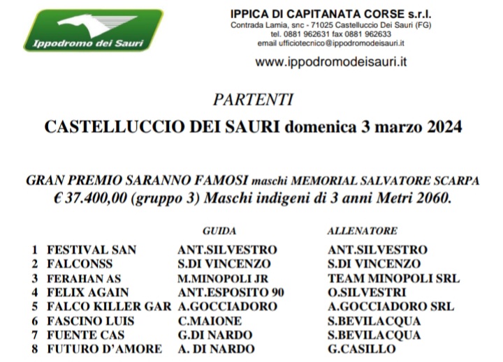I partenti (8) del Saranno Famosi Maschi, al 5 il favorito Falco Killer ...